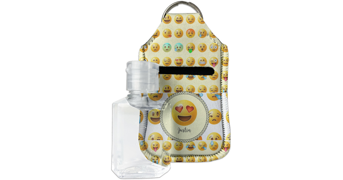 Custom Emojis Hand Sanitizer & Keychain Holder (Personalized ...