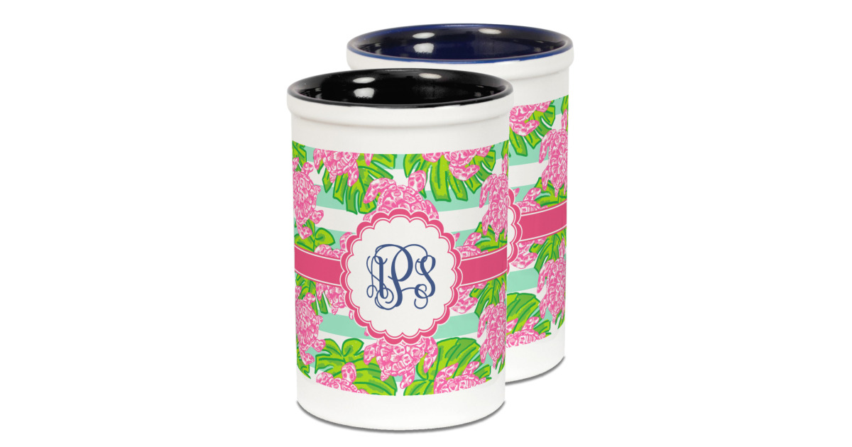 Custom Preppy Ceramic Pencil Holder - Large | YouCustomizeIt