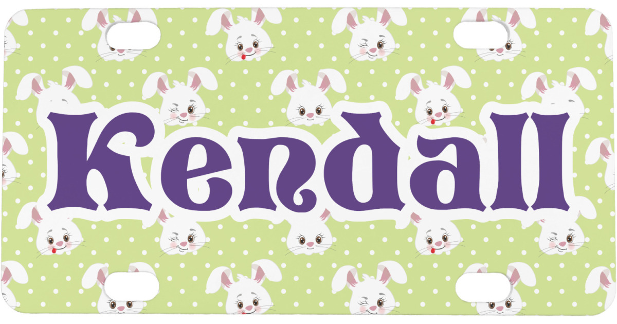 Custom Easter Bunny Mini/Bicycle License Plate (Personalized ...