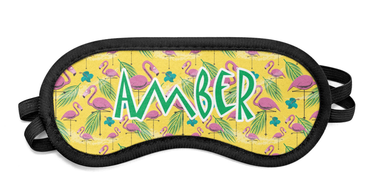 Custom Pink Flamingo Sleeping Eye Mask (Personalized) | YouCustomizeIt