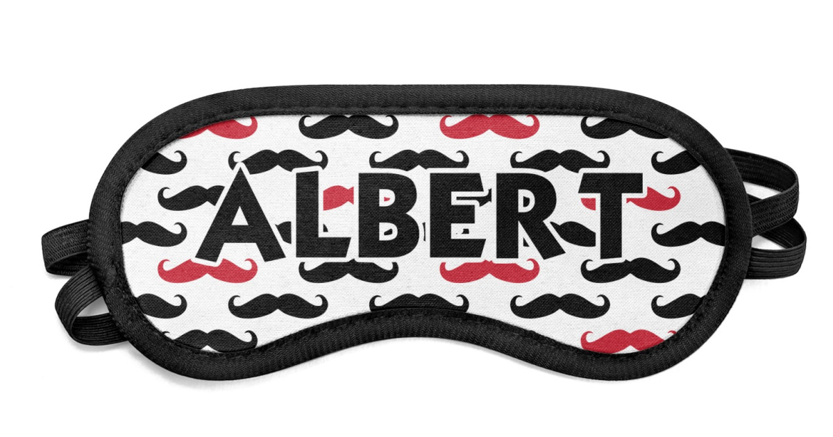 Custom Mustache Print Sleeping Eye Mask (Personalized) | YouCustomizeIt