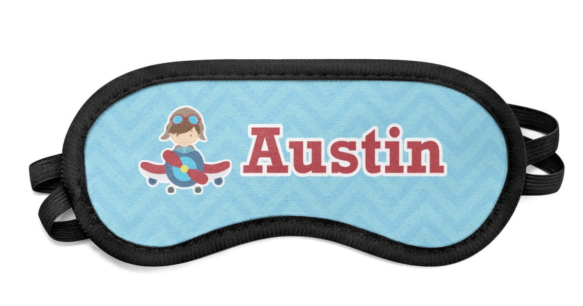 Custom Airplane Theme Sleeping Eye Mask (Personalized) | YouCustomizeIt