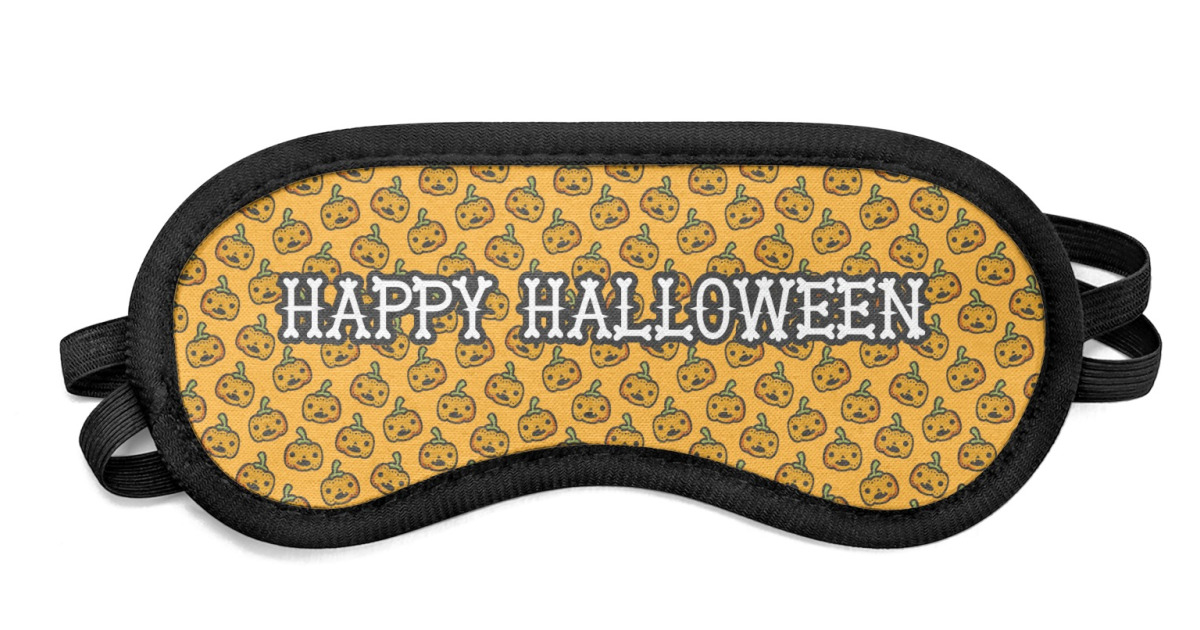Custom Halloween Pumpkin Sleeping Eye Mask (Personalized) | YouCustomizeIt