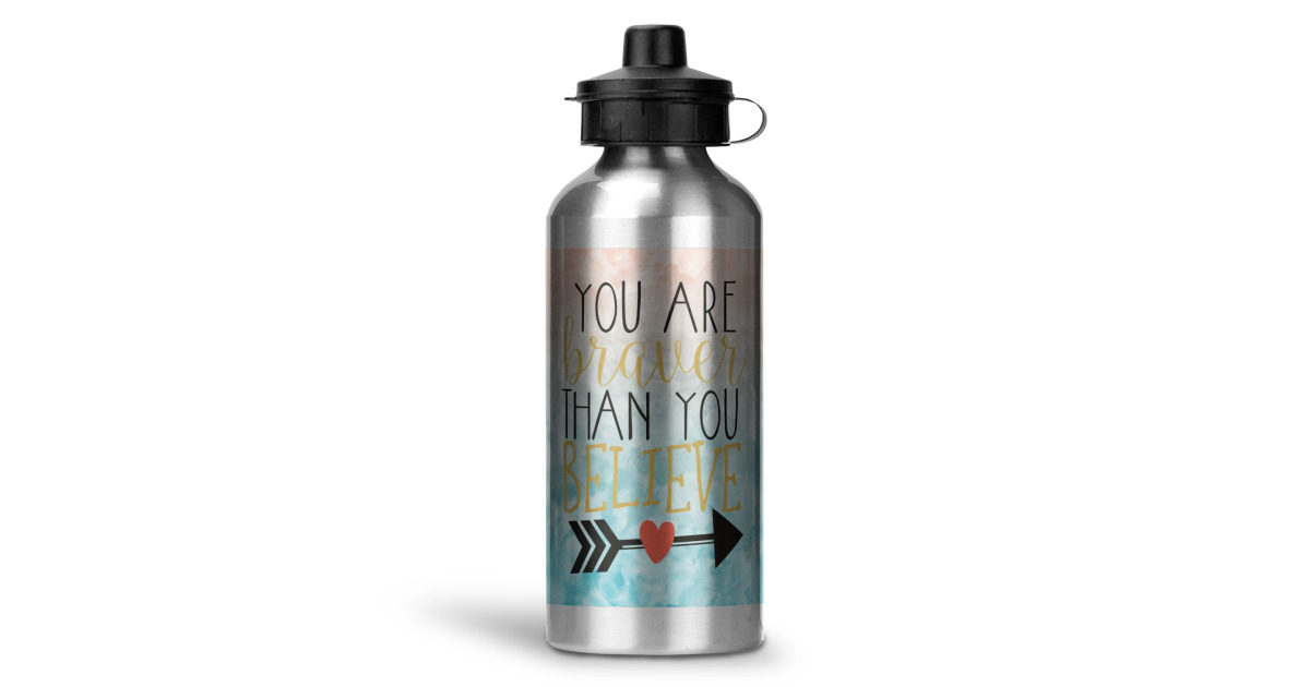 Custom Inspirational Quotes Water Bottles - 20 oz - Aluminum ...