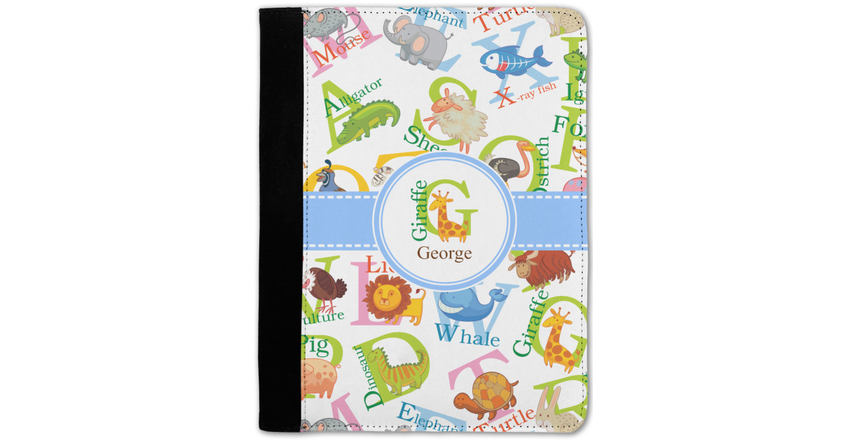 Custom Animal Alphabet Notebook Padfolio w/ Name or Text | YouCustomizeIt