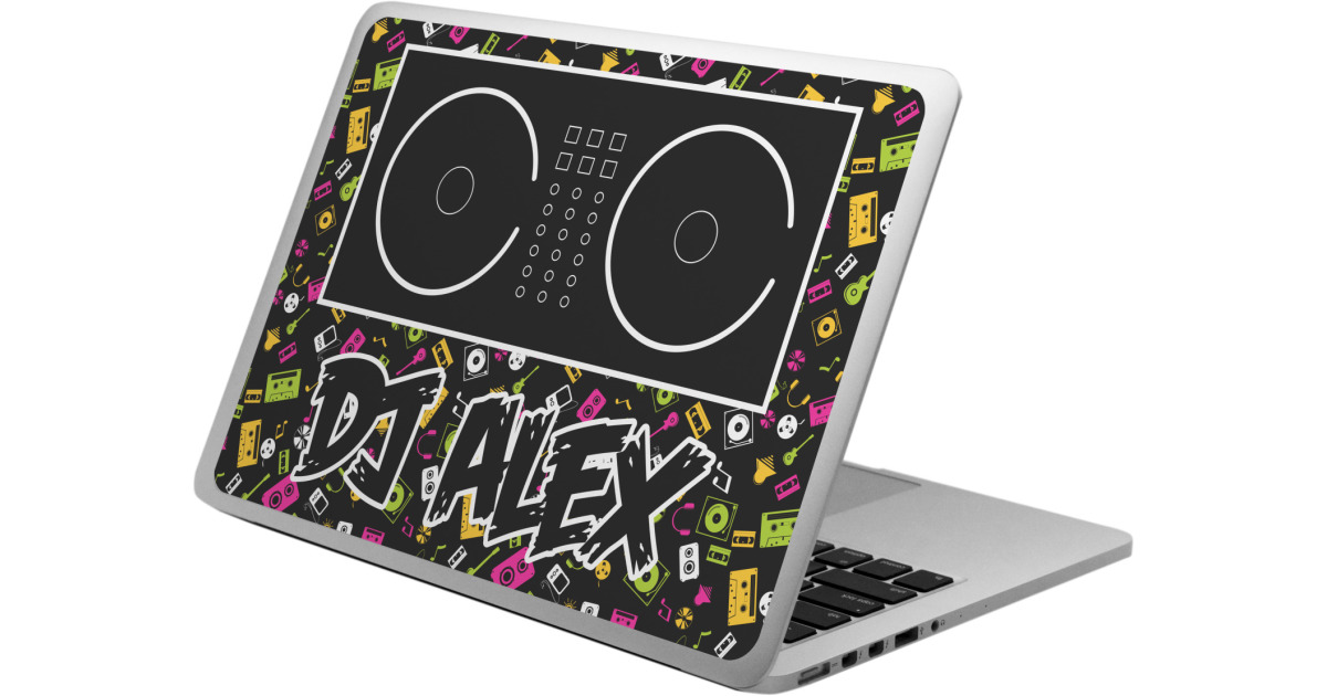 Custom Music DJ Master Laptop Skin - Custom Sized w/ Name or Text ...