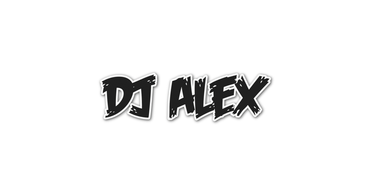 Custom Music DJ Master Name/Text Decal - Large (Personalized ...