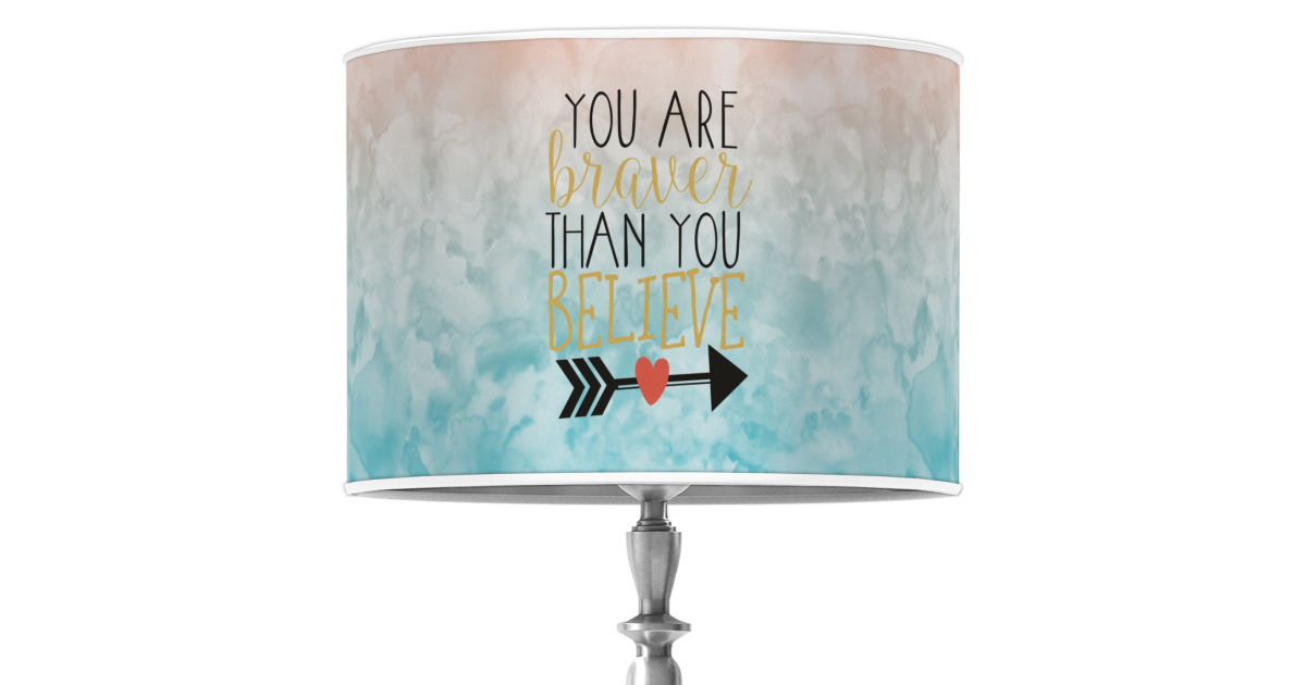 Custom Inspirational Quotes Drum Lamp Shade | YouCustomizeIt