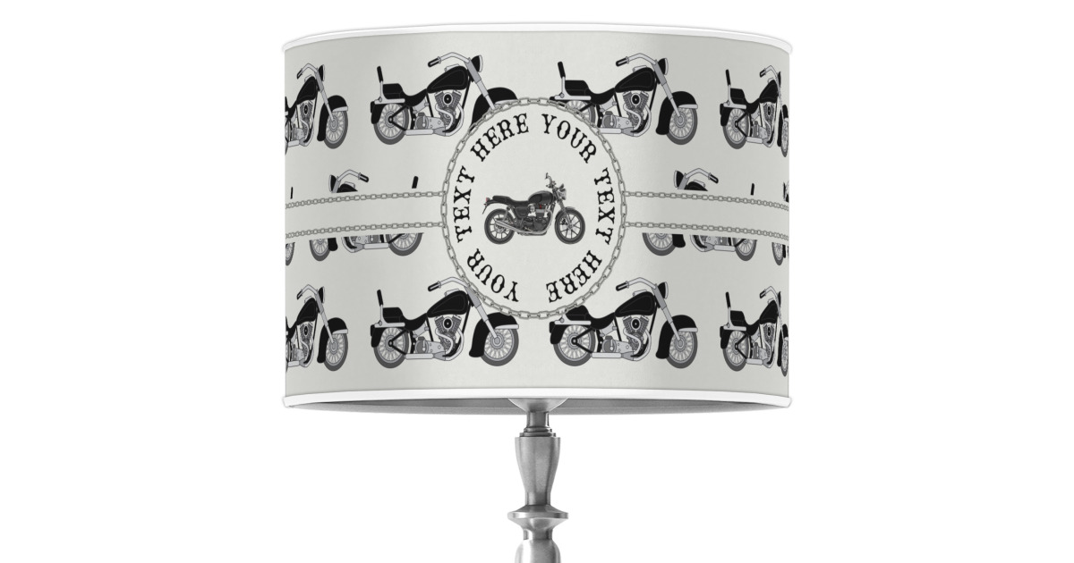 Custom Motorcycle Drum Lamp Shade (Personalized) | YouCustomizeIt