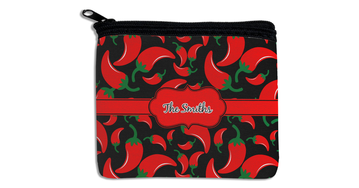 Custom Chili Peppers Rectangular Coin Purse (Personalized) | YouCustomizeIt