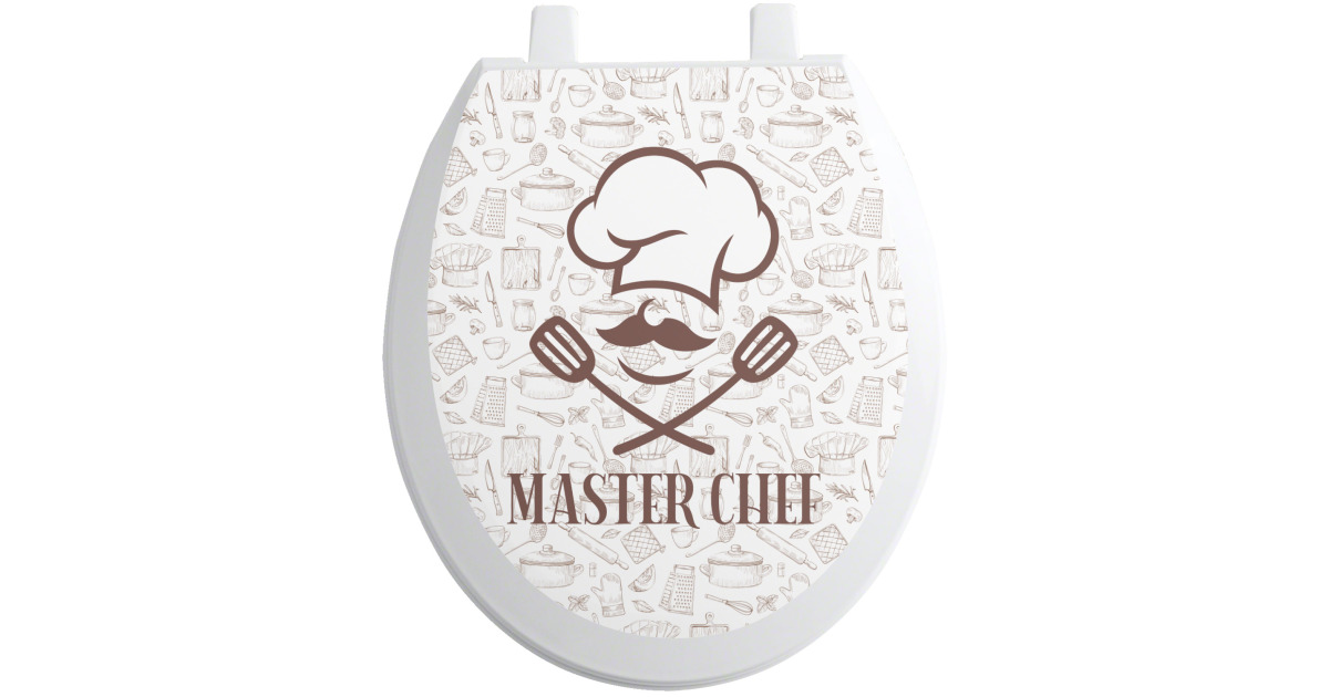 Custom Master Chef Toilet Seat Decal (Personalized) | YouCustomizeIt