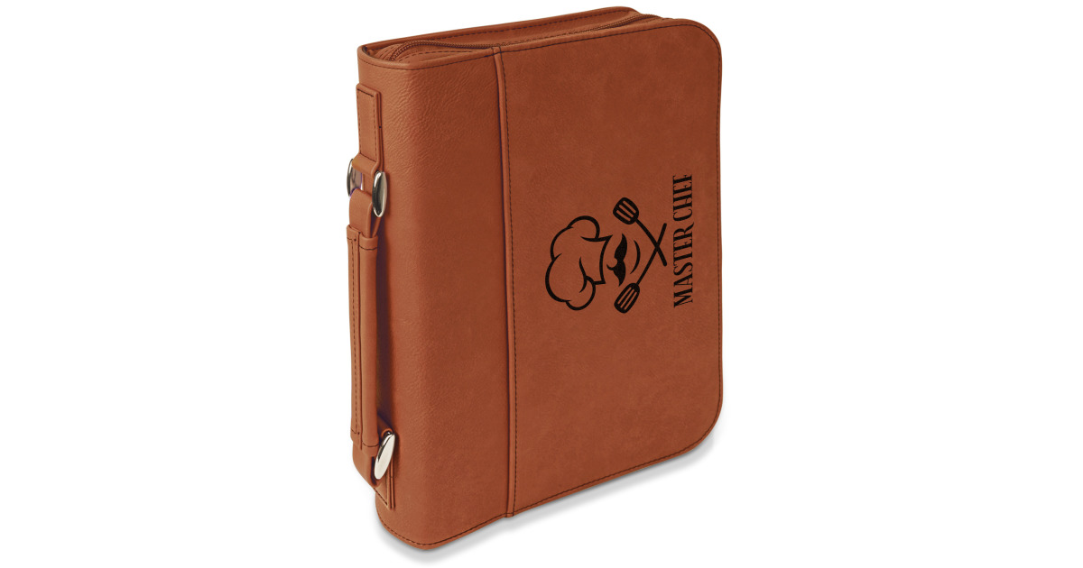 Custom Master Chef Leatherette Bible Cover with Handle & Zipper ...