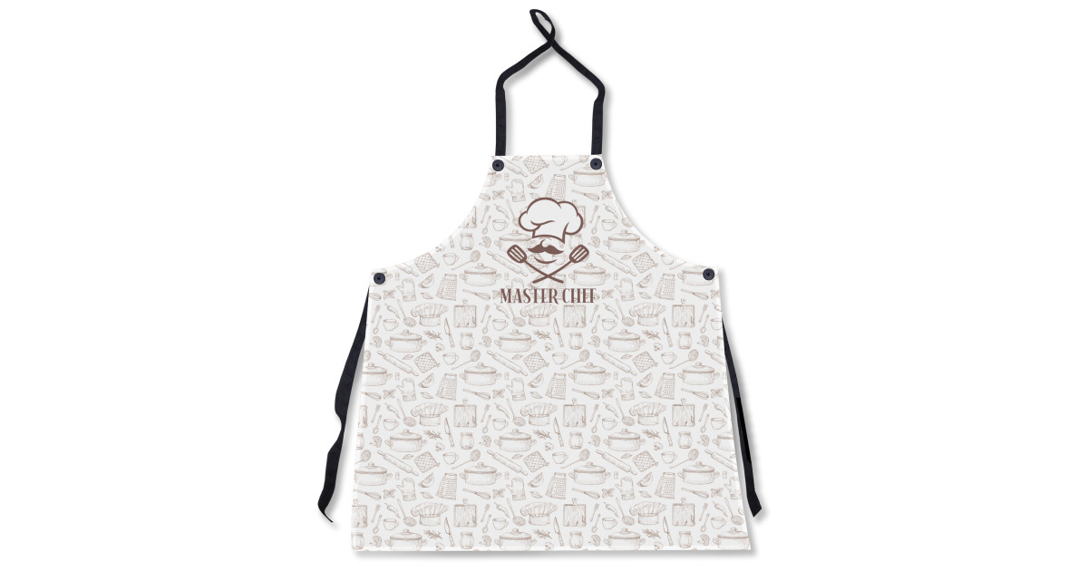 Custom Master Chef Apron Without Pockets w/ Name or Text | YouCustomizeIt