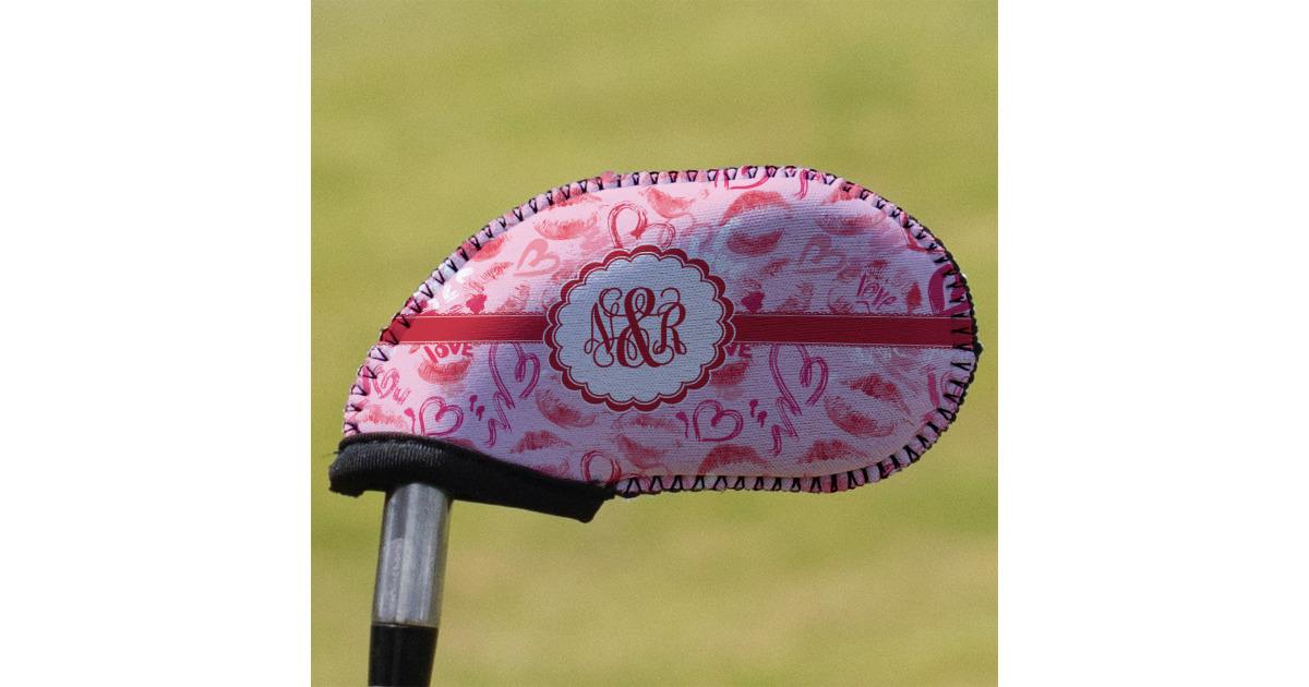 Custom Lips n Hearts Golf Club Iron Cover (Personalized) | YouCustomizeIt