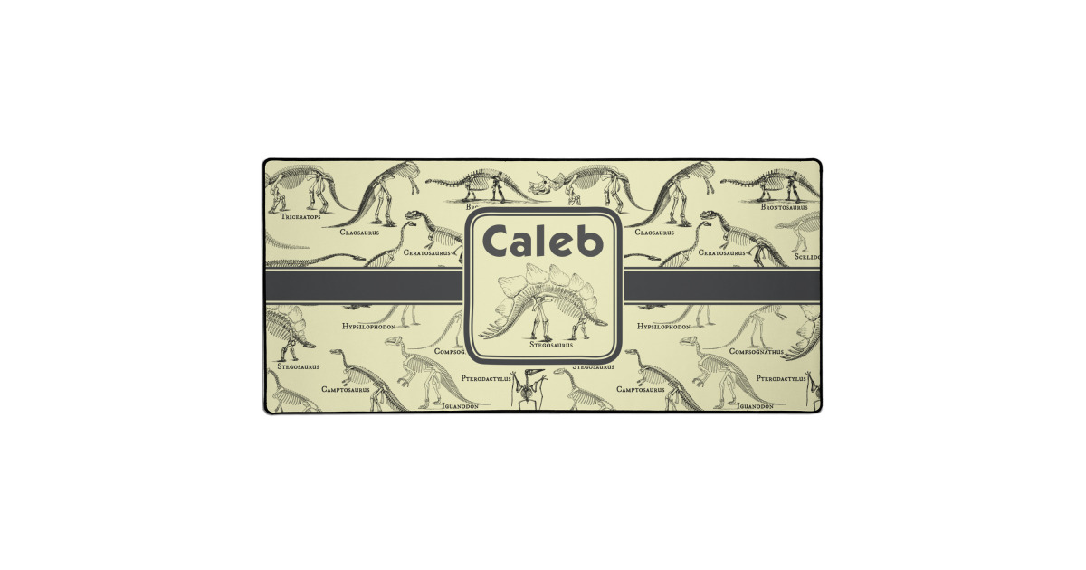 Custom Dinosaur Skeletons Gaming Mouse Pad (Personalized) | YouCustomizeIt