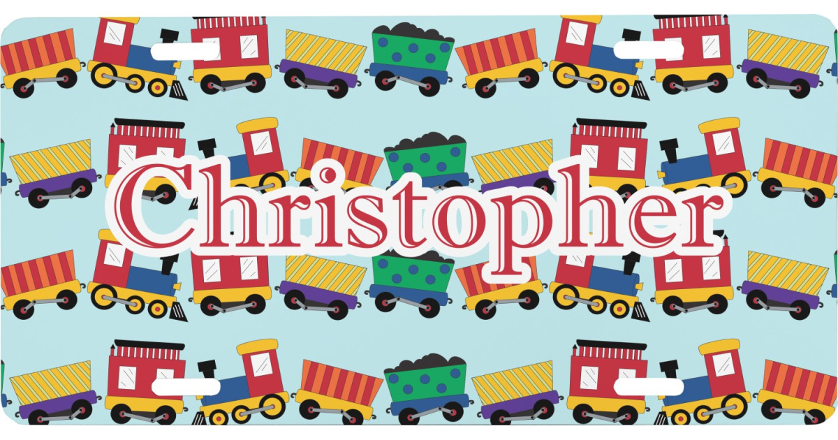 Custom Trains Front License Plate (Personalized) | YouCustomizeIt