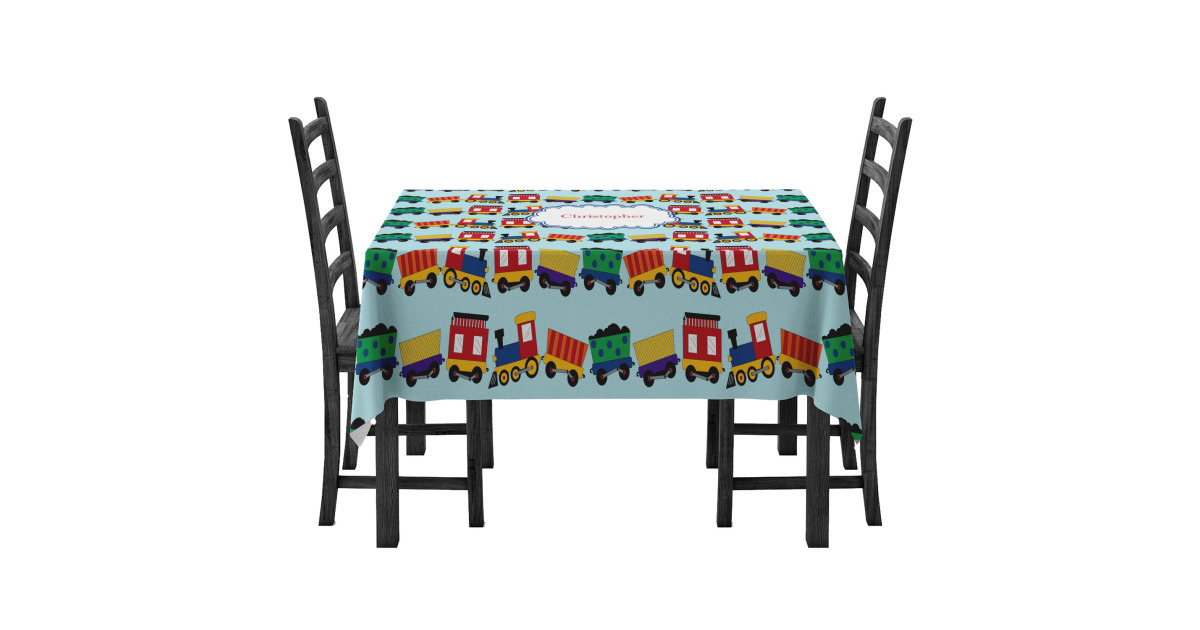 Custom Trains Tablecloth (Personalized) | YouCustomizeIt