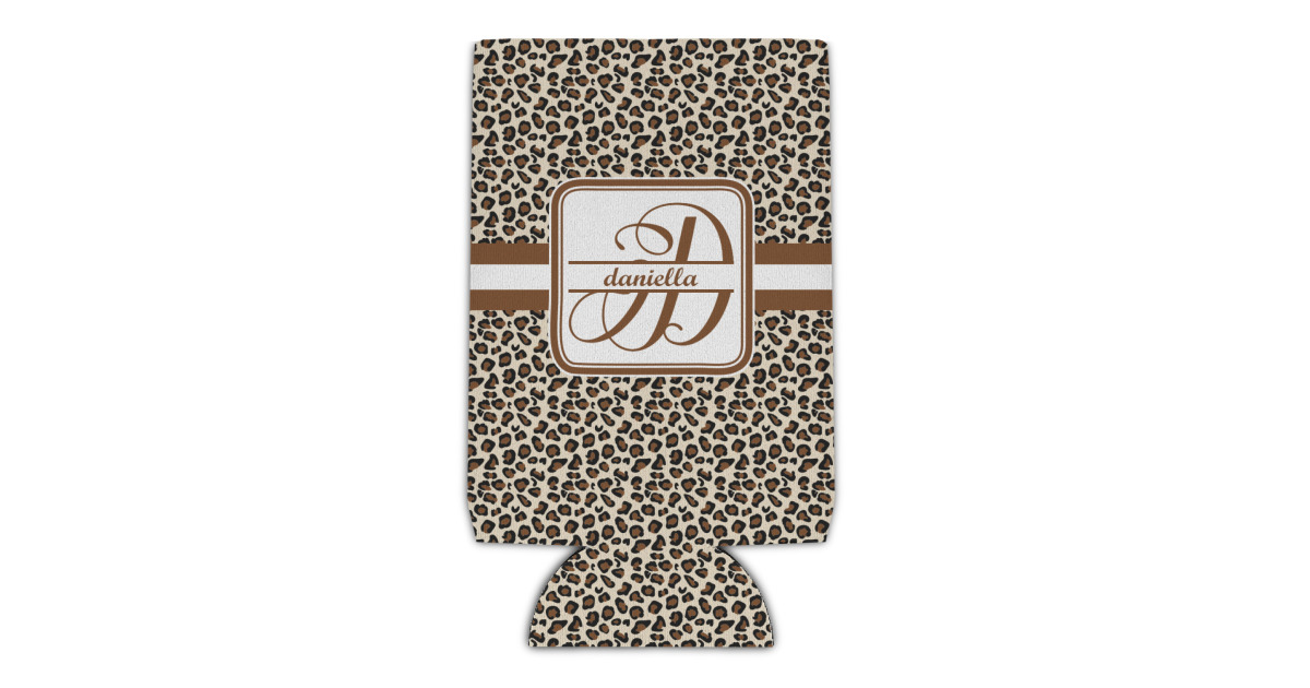 Custom Leopard Print Can Cooler (Personalized) | YouCustomizeIt