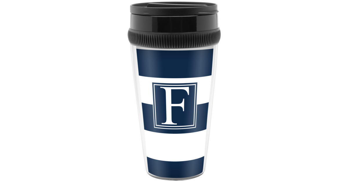 Custom Horizontal Stripe Acrylic Travel Mug without Handle ...