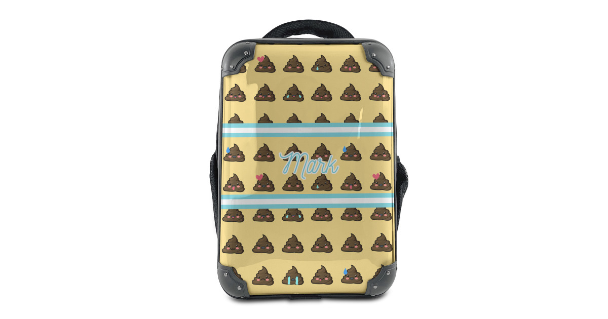Custom Poop Emoji 15" Hard Shell Backpack (Personalized) | YouCustomizeIt