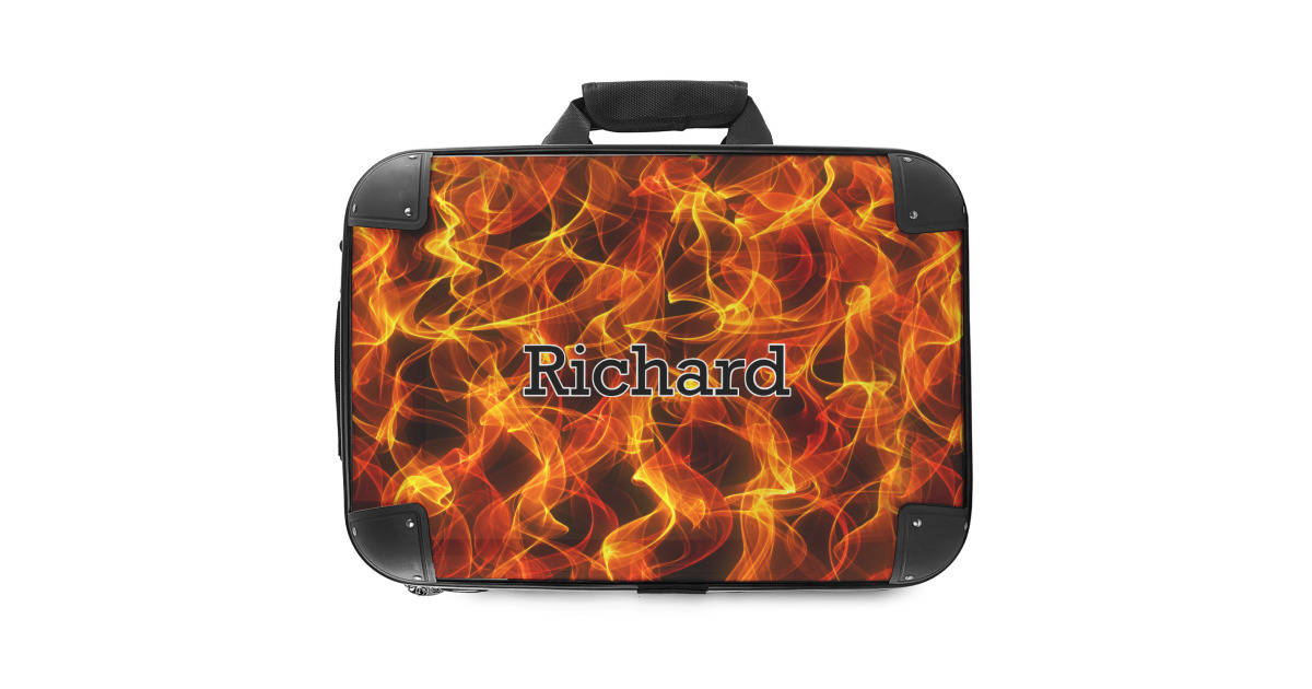 Custom Fire Hard Shell Briefcase - 18" (Personalized) | YouCustomizeIt