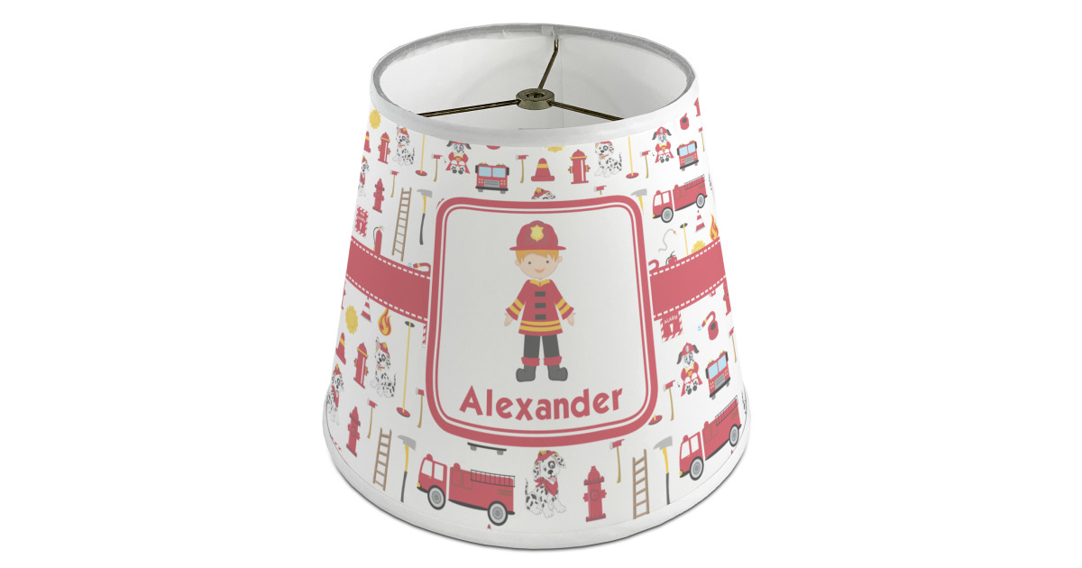 Custom Firefighter Character Empire Lamp Shade (Personalized ...
