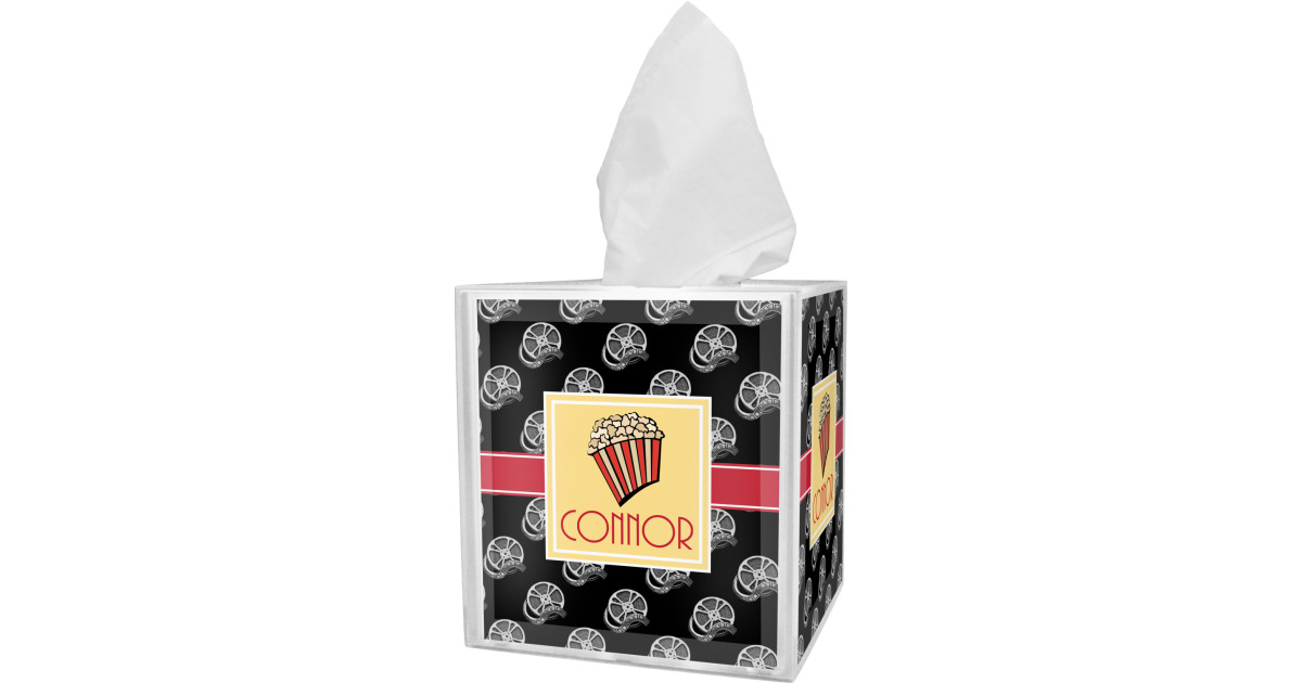 Custom Movie Theater Tissue Box Cover w/ Name or Text | YouCustomizeIt
