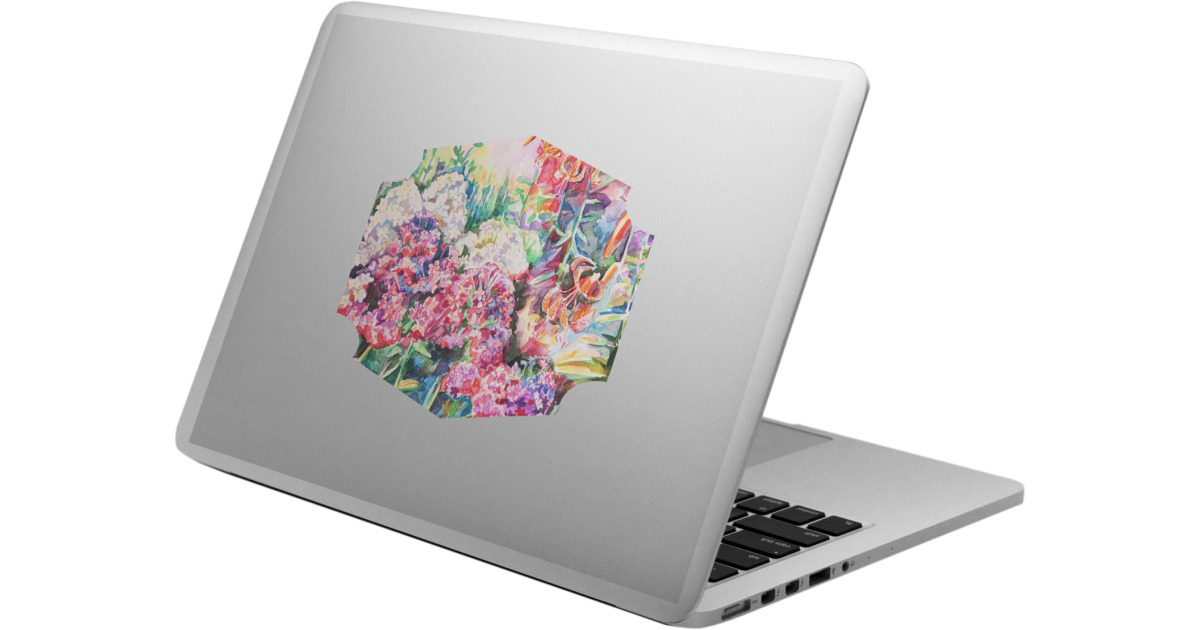 Custom Watercolor Floral Laptop Decal | YouCustomizeIt