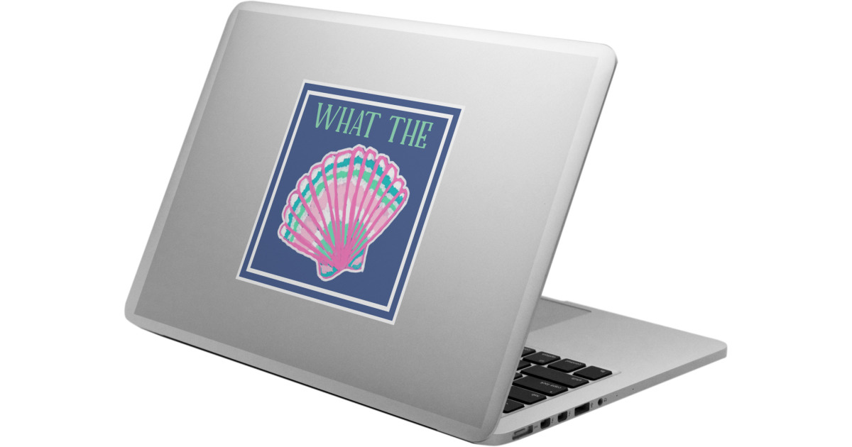 Custom Preppy Sea Shells Laptop Decal (Personalized) | YouCustomizeIt