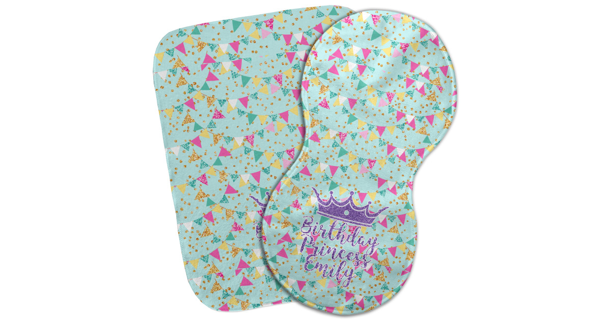 Custom Birthday Princess Burp Cloth (Personalized) | YouCustomizeIt