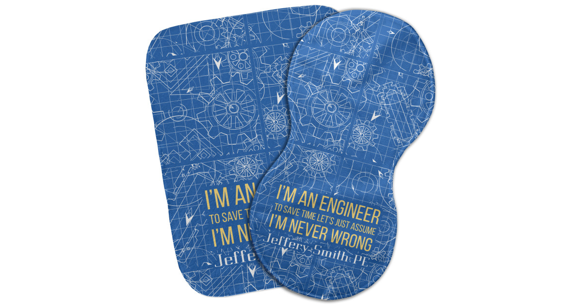 Custom Engineer Quotes Burp Cloth (Personalized) | YouCustomizeIt