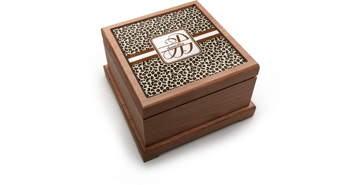Custom Leopard Print Pet Urn w/ Name and Initial | YouCustomizeIt