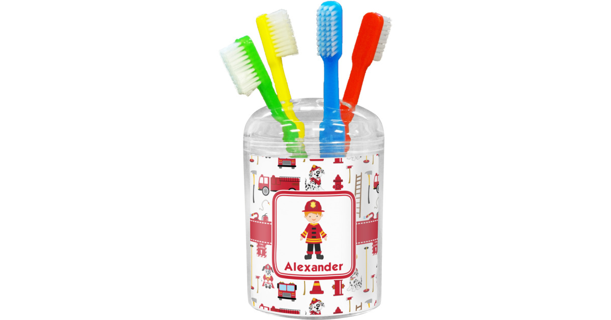 Custom Firefighter Character Toothbrush Holder (Personalized ...