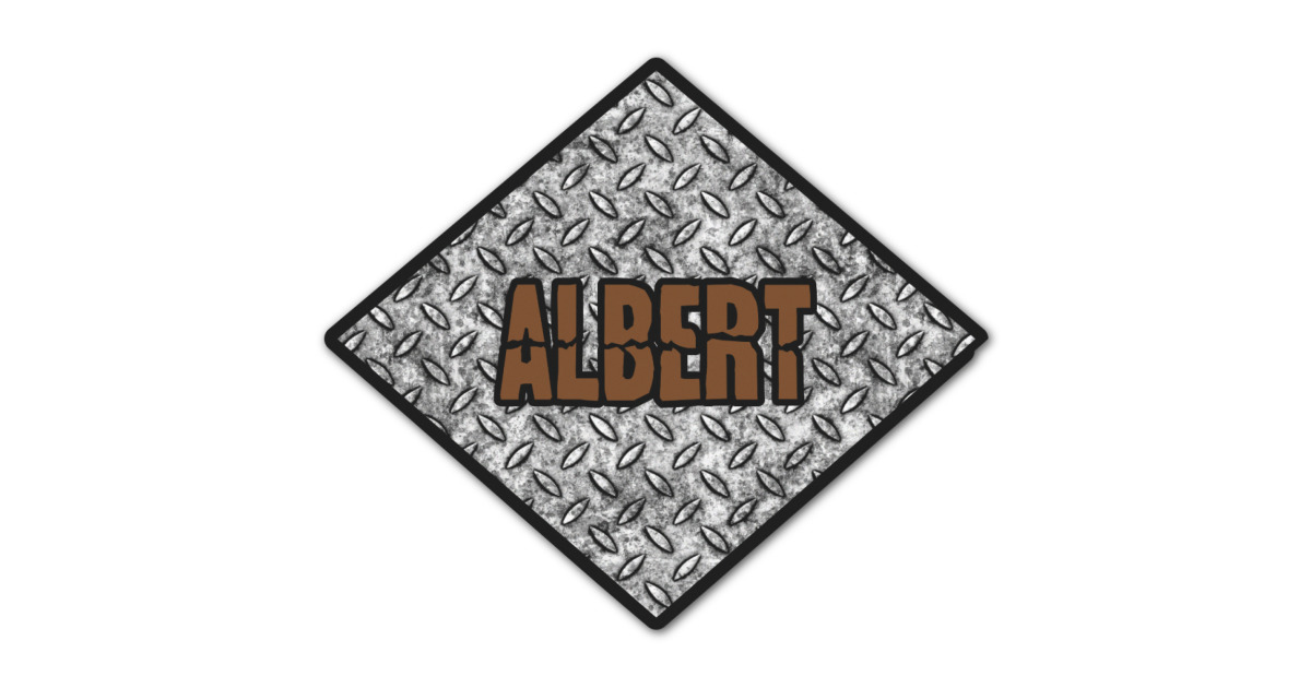 Custom Diamond Plate Graphic Decal - Large (Personalized) | YouCustomizeIt