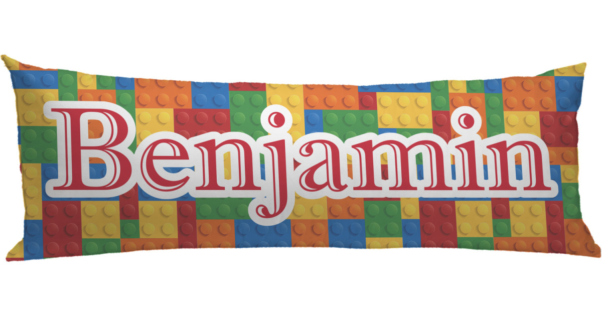 Custom Building Blocks Body Pillow Case (Personalized) | YouCustomizeIt