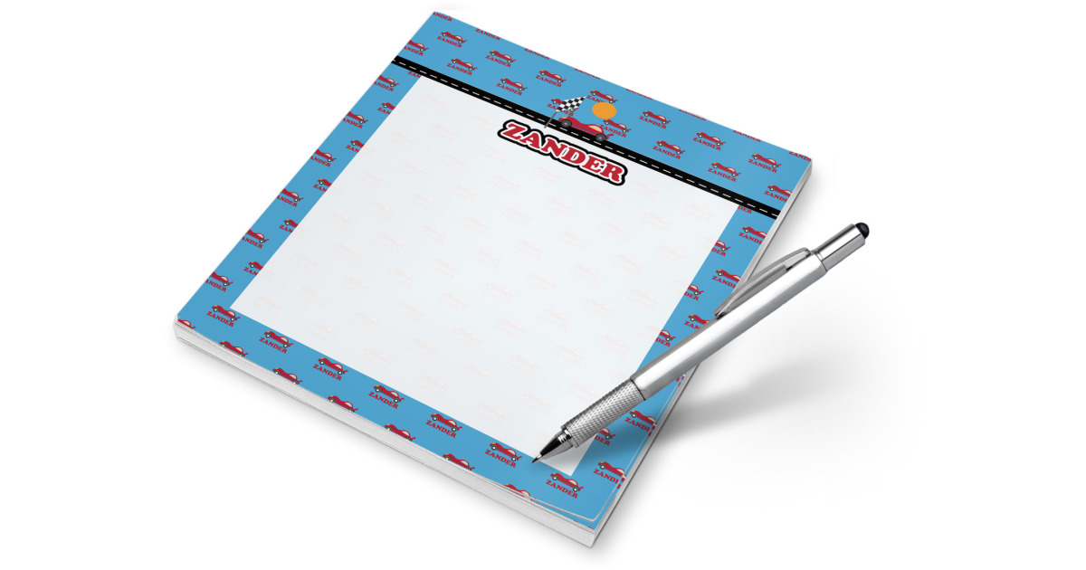 Custom Race Car Notepad (Personalized) | YouCustomizeIt