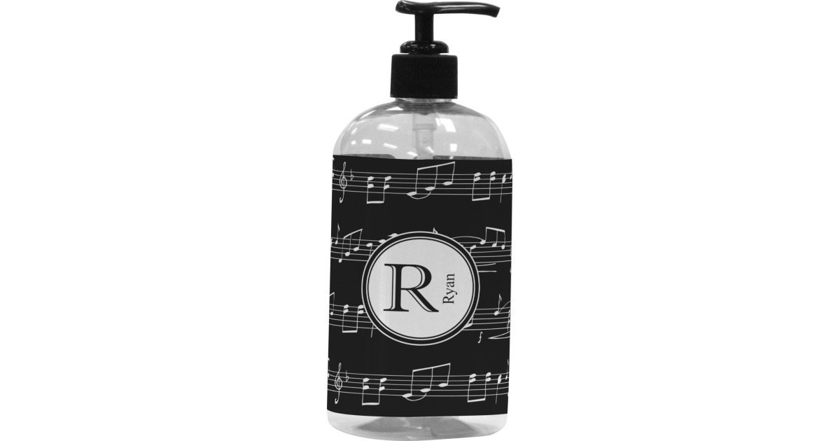 Custom Musical Notes Plastic Soap / Lotion Dispenser (16 oz - Large ...