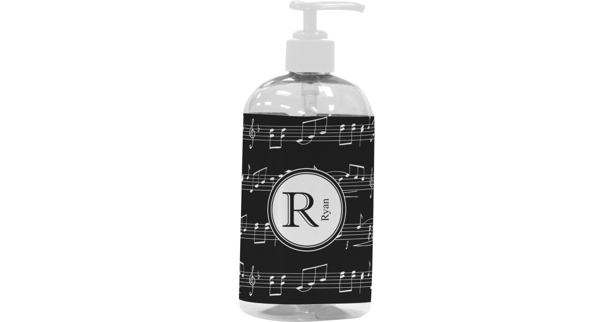 Custom Musical Notes Plastic Soap / Lotion Dispenser (16 oz - Large ...