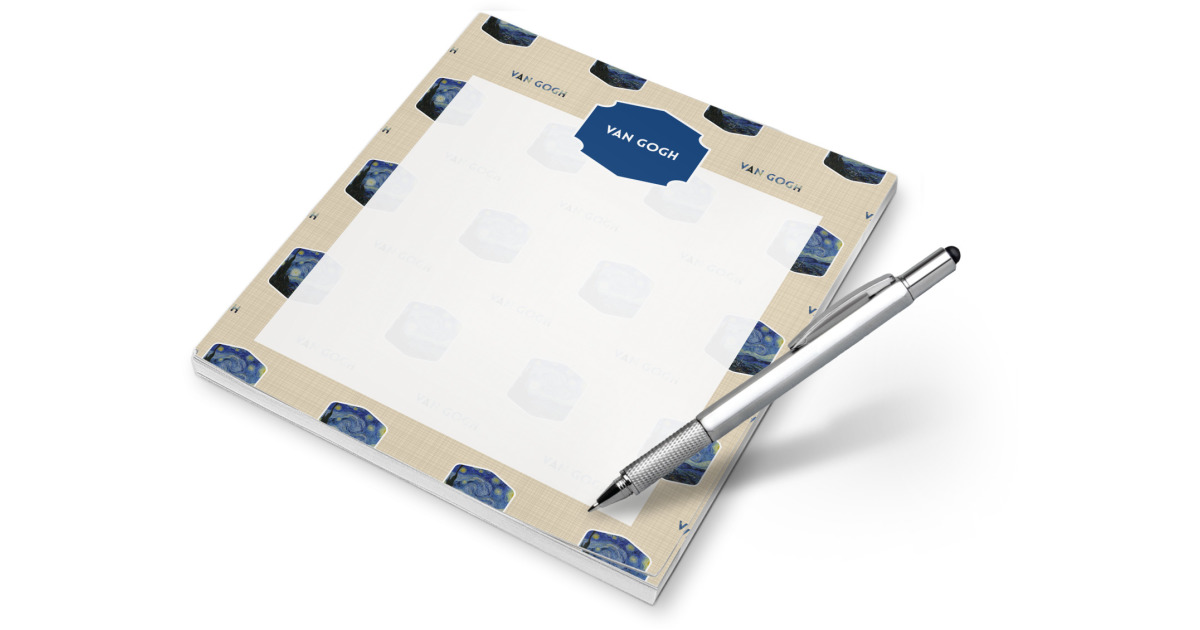 Custom The Starry Night (Van Gogh 1889) Notepad | YouCustomizeIt