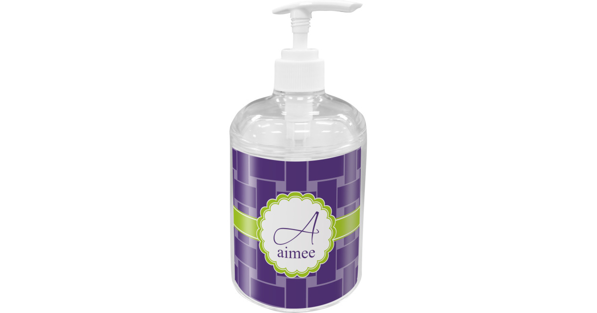 Custom Waffle Weave Acrylic Soap & Lotion Bottle (Personalized ...