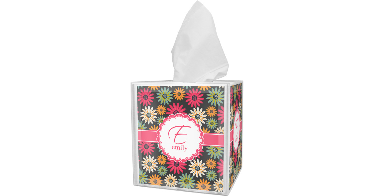 Custom Daisies Tissue Box Cover (Personalized) | YouCustomizeIt