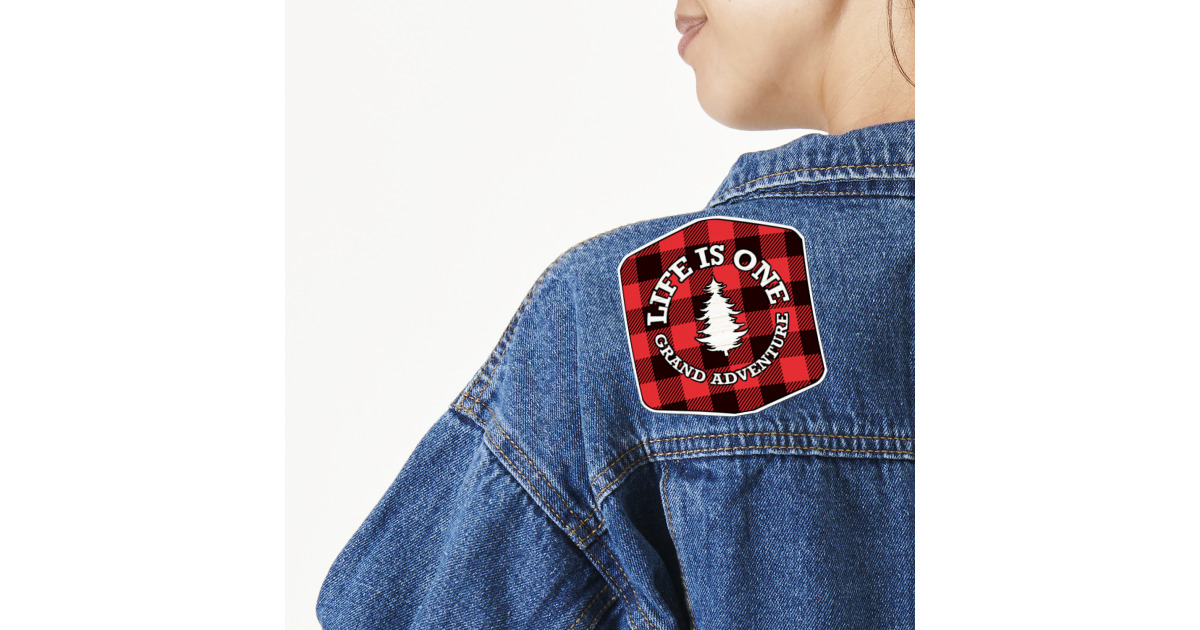 Custom Lumberjack Plaid Twill Iron On Patch - Custom Shape ...