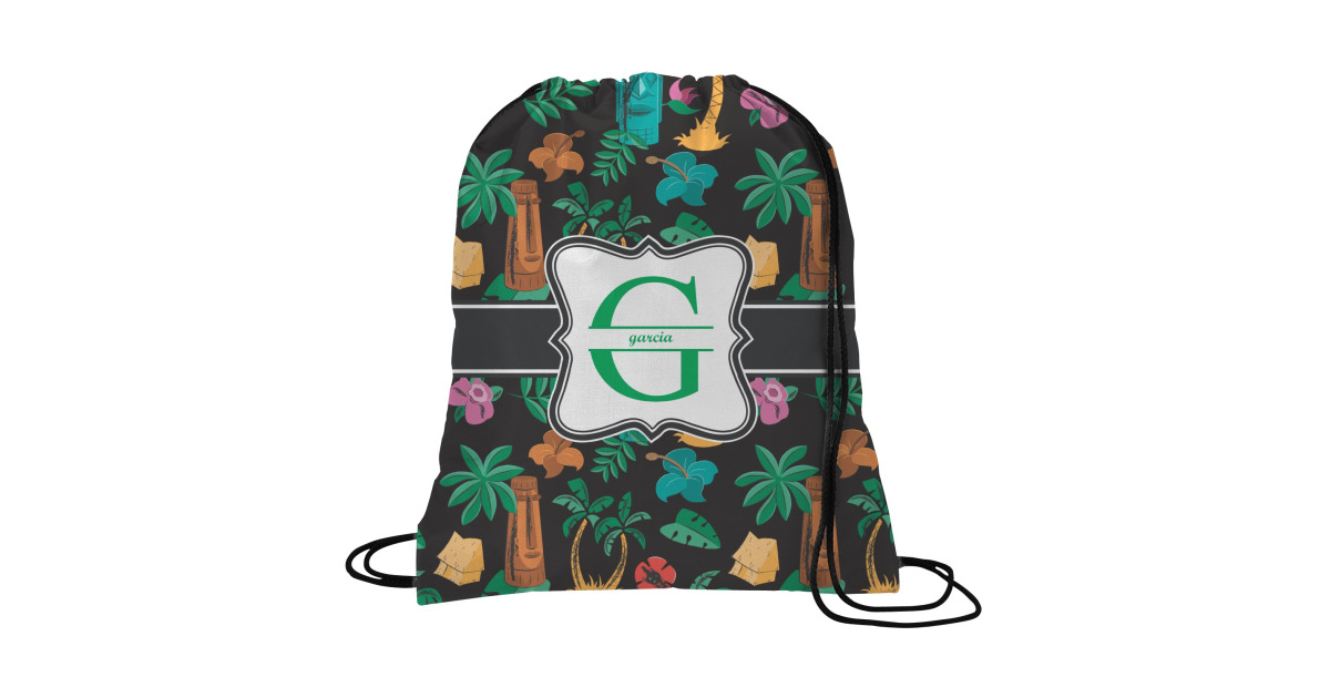 Custom Hawaiian Masks Drawstring Backpack (Personalized) | YouCustomizeIt