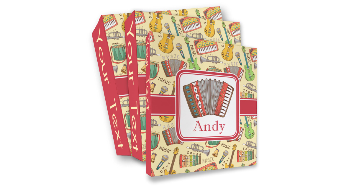 Custom Vintage Musical Instruments 3 Ring Binder - Full Wrap ...