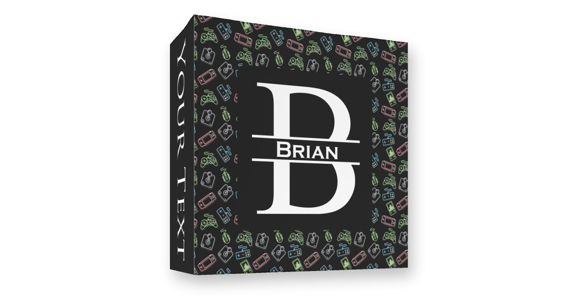 Custom Video Game 3 Ring Binder - Full Wrap - 3" (Personalized ...