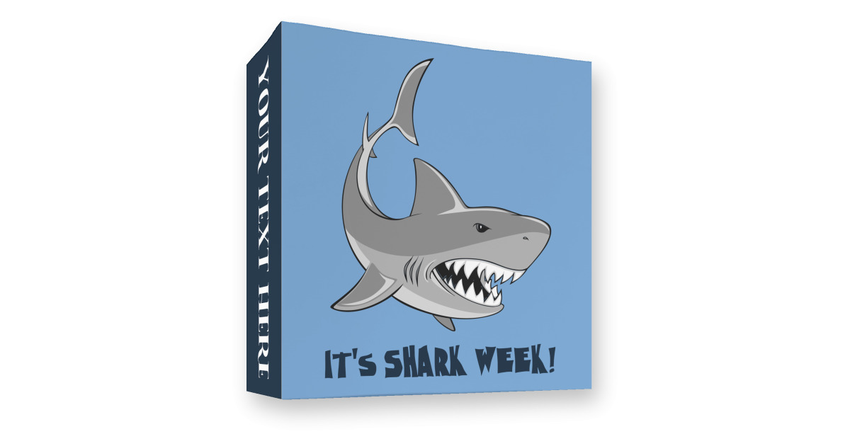 Custom Sharks 3 Ring Binder - Full Wrap - 3" (Personalized ...