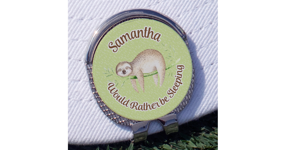 Custom Sloth Golf Ball Marker - Hat Clip | YouCustomizeIt