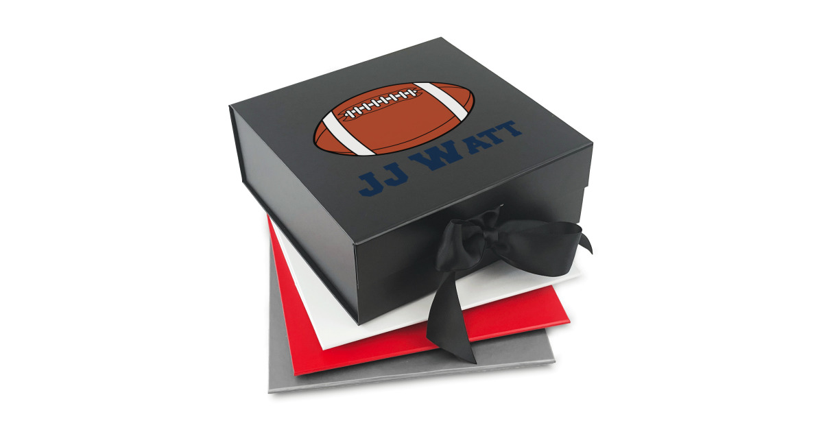 Custom Football Jersey Gift Box with Magnetic Lid (Personalized ...