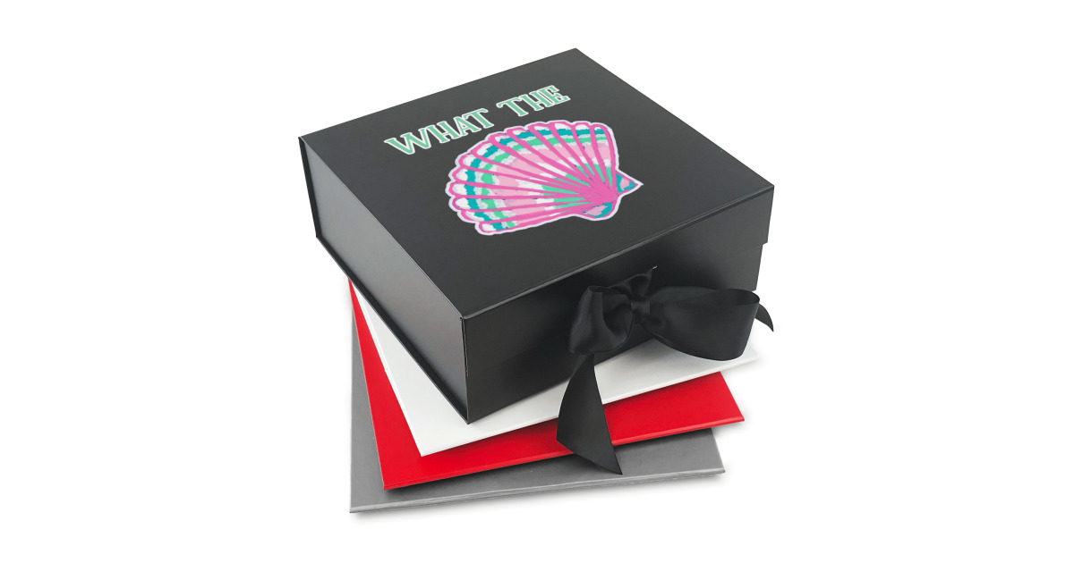 Custom Preppy Sea Shells Gift Box with Magnetic Lid (Personalized ...