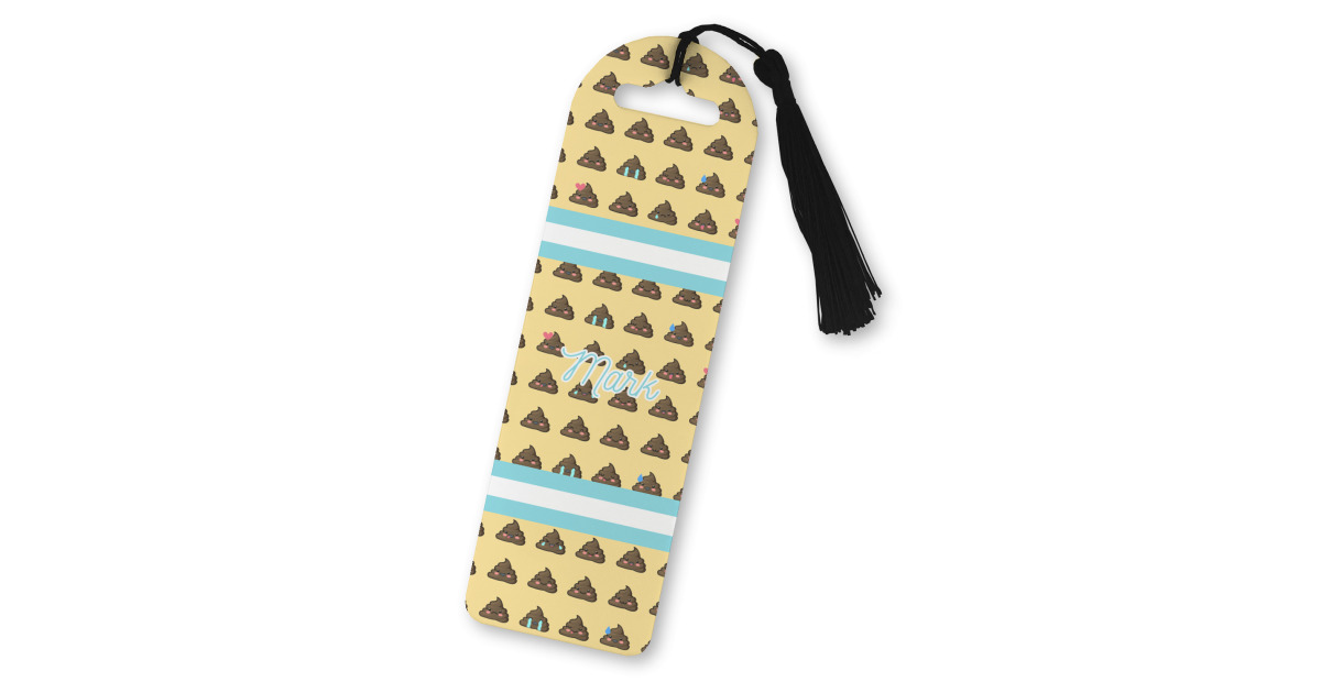 Custom Poop Emoji Plastic Bookmark (Personalized) | YouCustomizeIt